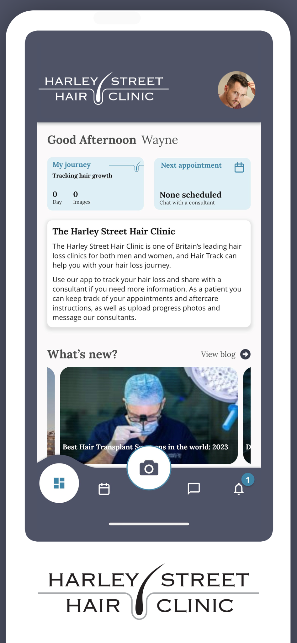 Hair Track App | Track Hair Loss | Harley Street Hair Clinic